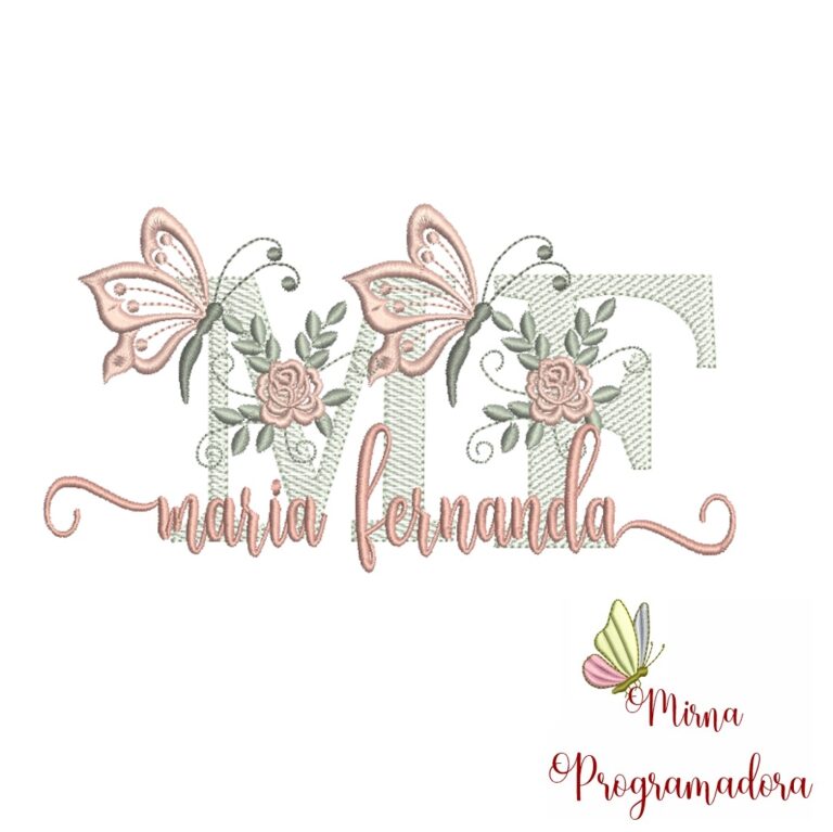 Matriz de Bordado - Nome Maria Fernanda - SHOP BAZAR e CIA