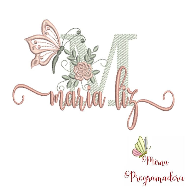 Matriz de Bordado - Nome Maria Liz - SHOP BAZAR e CIA Matriz de Bordado - Nome Maria Liz - SHOP BAZAR e CIA