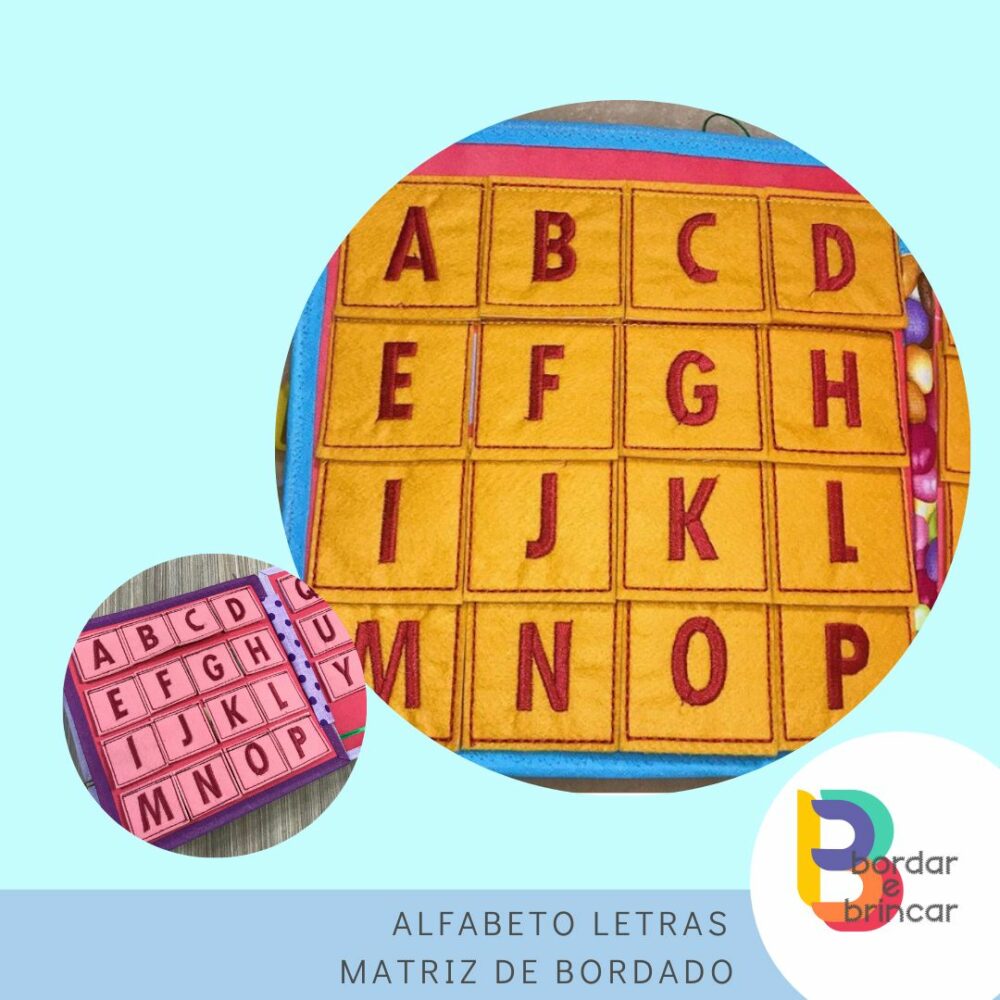 Alfabeto letras bordadas – matriz de bordado - 𝐛𝐚𝐳𝐚𝐫 & 𝐜𝐢𝐚