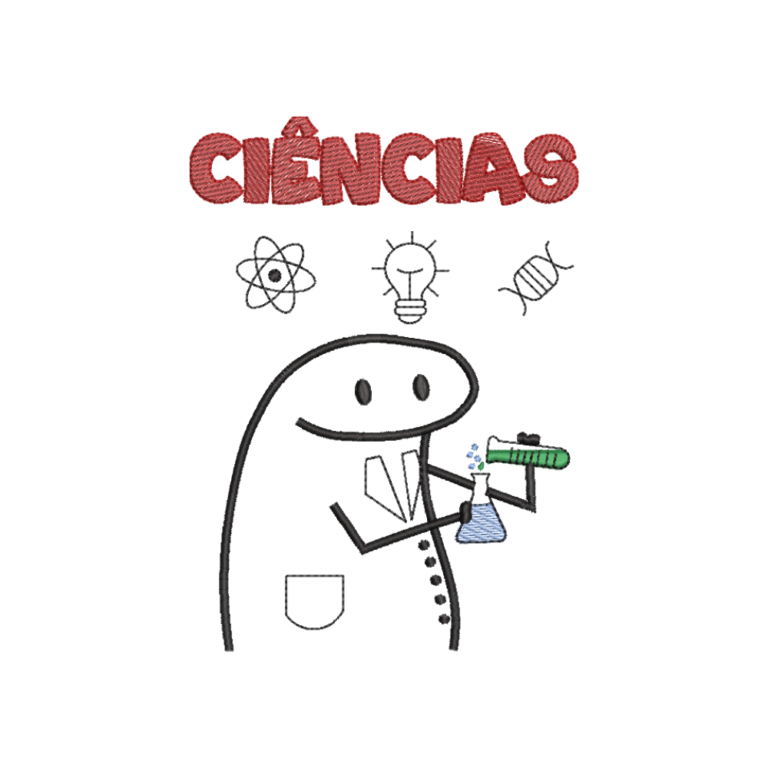 Matriz de Bordado Flork Matéria Ciências - SHOP BAZAR e CIA Matriz de Bordado Flork Matéria Ciências - SHOP BAZAR e CIA