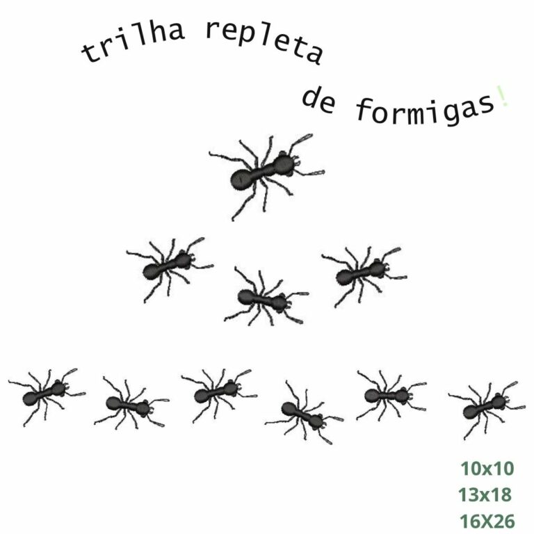 Matriz de bordado PACOTINHO FORMIGUENTO - 𝐛𝐚𝐳𝐚𝐫 & 𝐜𝐢𝐚