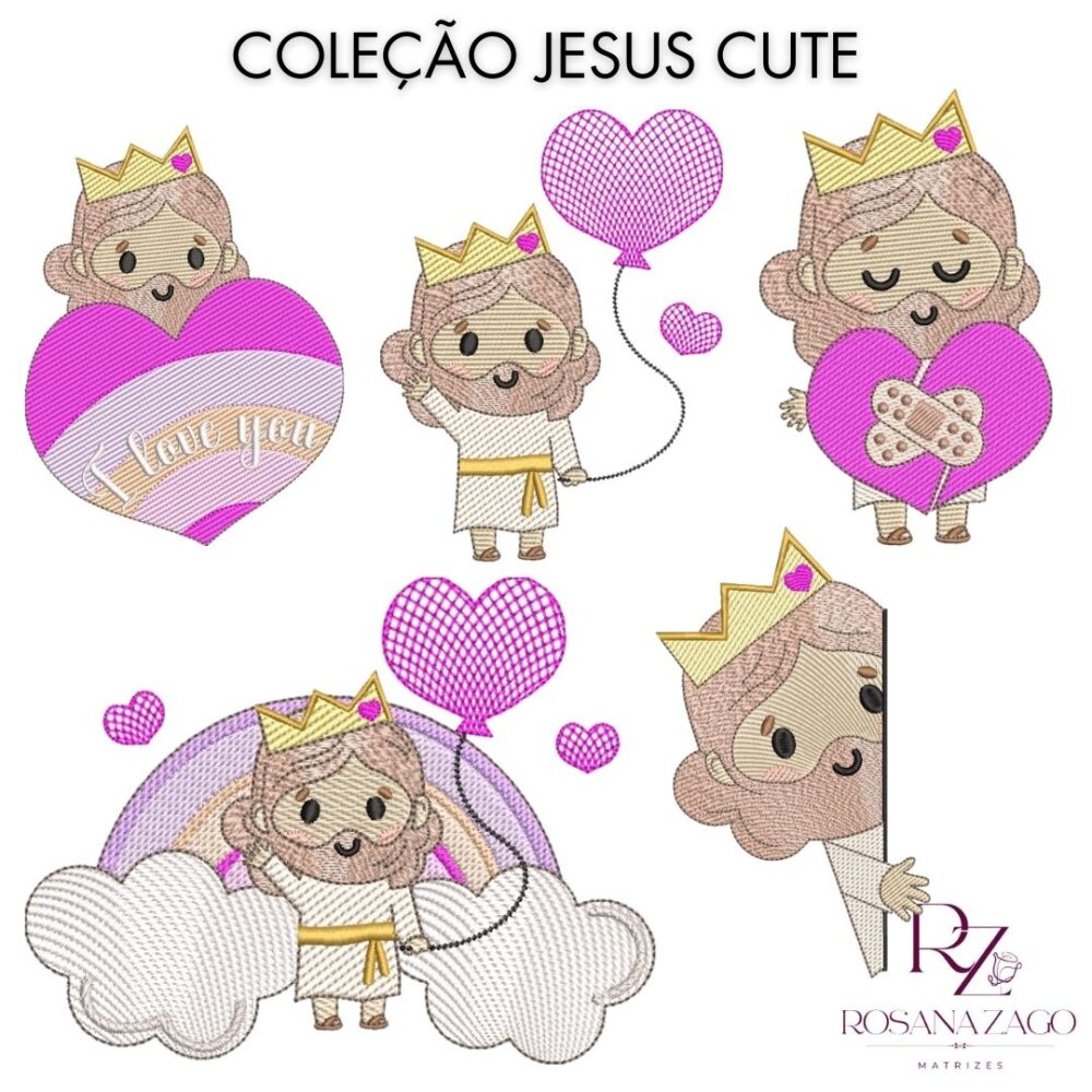 Coleção de matrizes JESUS CUTE - SHOP BAZAR e CIA