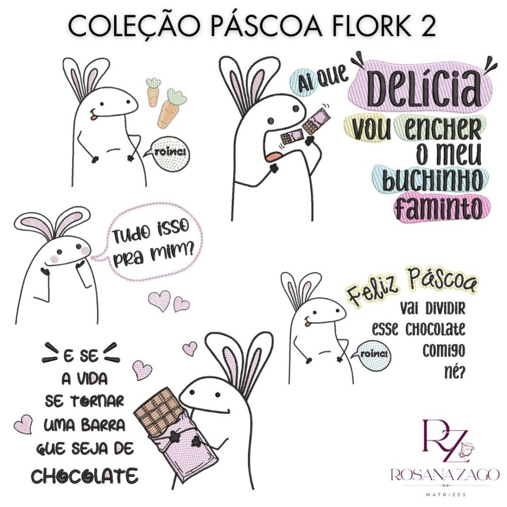 Coleção de Matrizes FLORK PÁSCOA 2 - 𝐛𝐚𝐳𝐚𝐫 & 𝐜𝐢𝐚