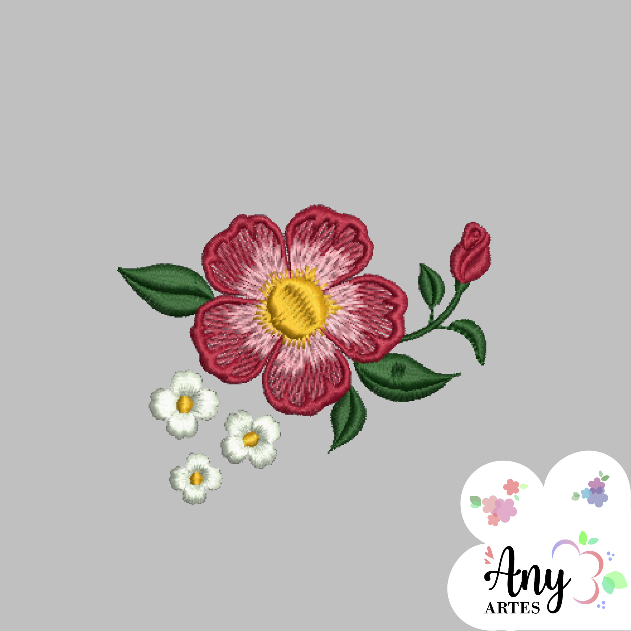 Matriz de bordado - Flor - 𝐛𝐚𝐳𝐚𝐫 & 𝐜𝐢𝐚