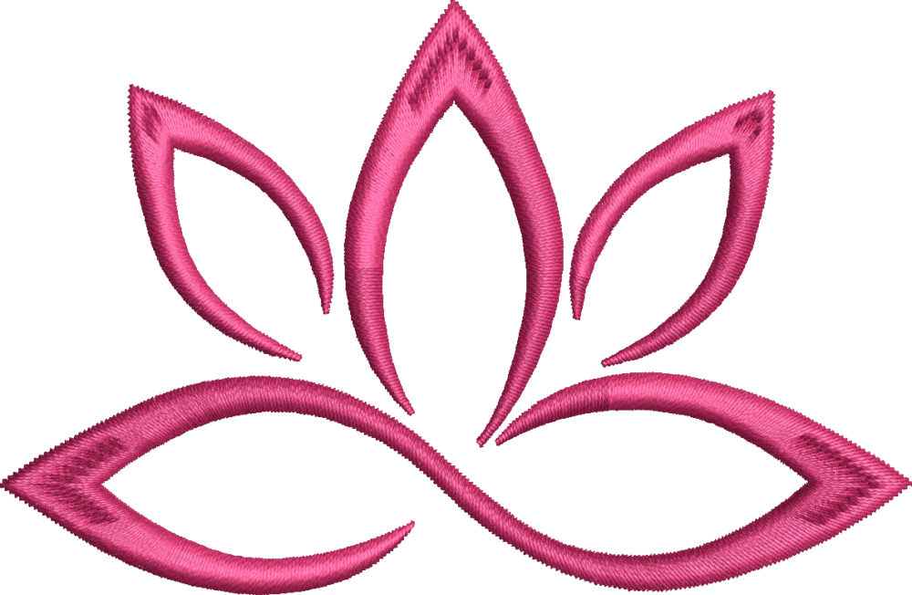 MATRIZ DE BORDADO FLOR DE LOTUS - SHOP BAZAR e CIA